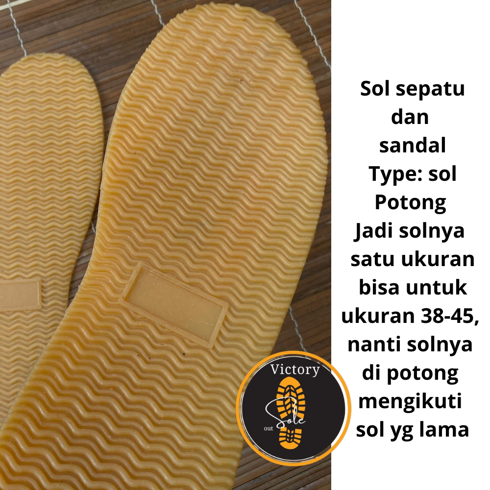 Jual Sol alas bawah sepatu sandal laki dan perempuan - jenis sol potong ...