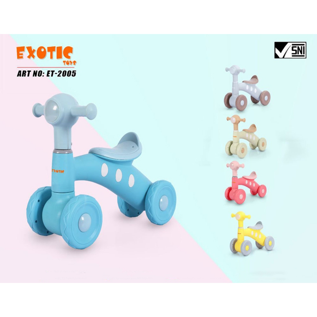 Jual Mainan Sepeda Anak Ride On ET 2005 EXOTIC / Mainan Sepeda Balance ...