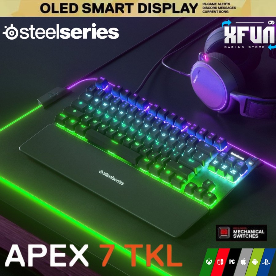 Jual Steelseries Apex 7 TKL Keyboard Gaming RGB - Red Switch | Shopee ...
