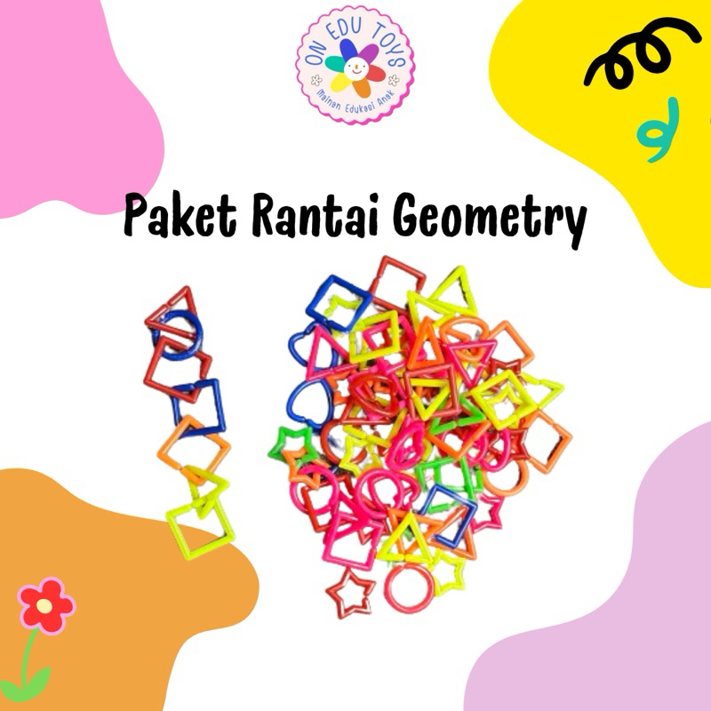 Jual ON Edu Toys - Paket Geometri / Rantai Geometri / Mainan Anak ...