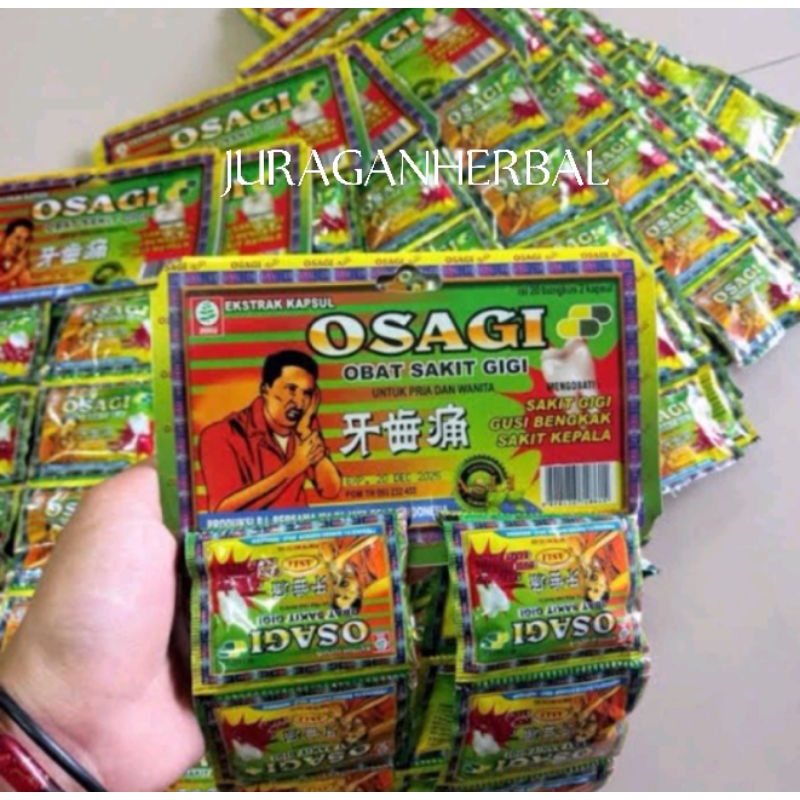 Jual Osagi hijau isi 20 sachet Original obat sakit gigi | Shopee Indonesia