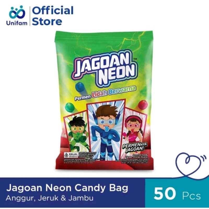 Jual permen Jagoan NEON / COLA candy 125 gram isi 50 pcs | Shopee Indonesia