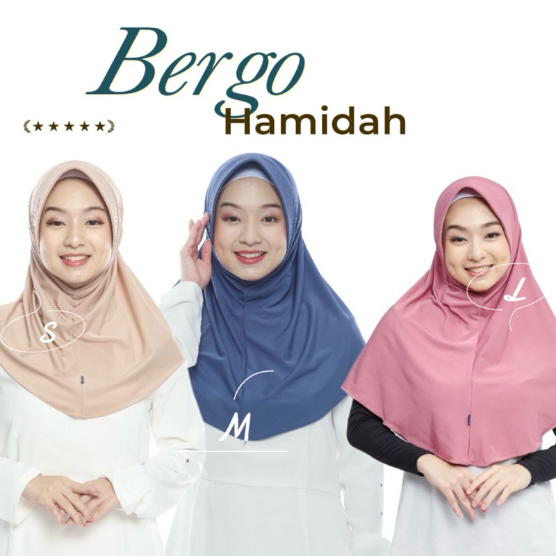 Jual [ORIGINAL] (PART 1) Bergo Hamidah Size S, M, L | Shopee Indonesia