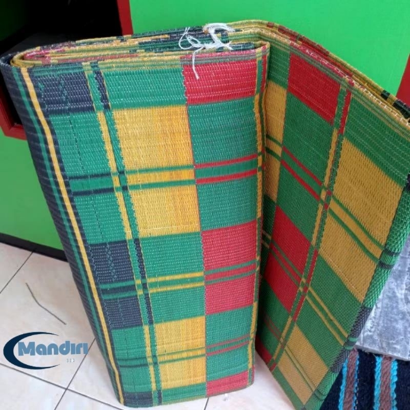 Jual Tikar plastik Samak lipat amparan tenun jumbo cap singa laut ...