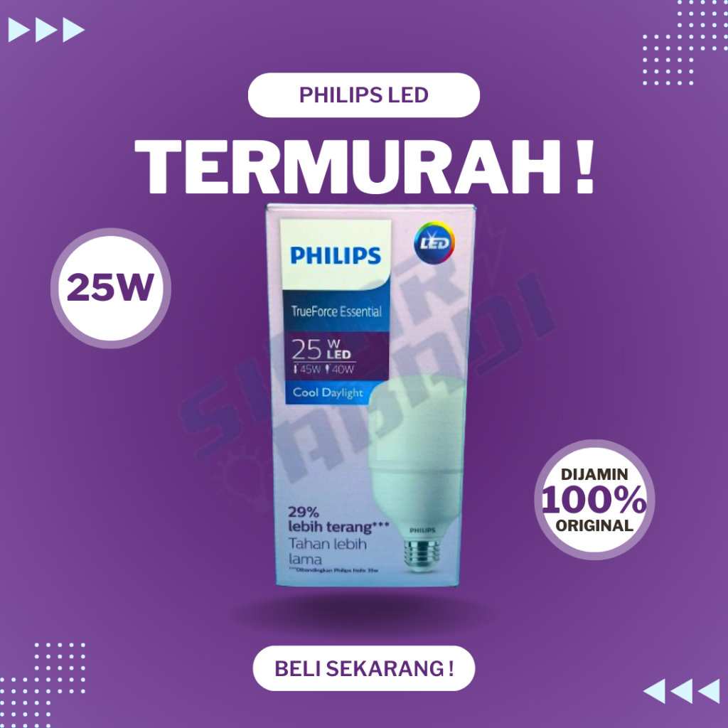 Jual Philips LED TrueForce Essential E27 6500K (Putih) | Shopee Indonesia