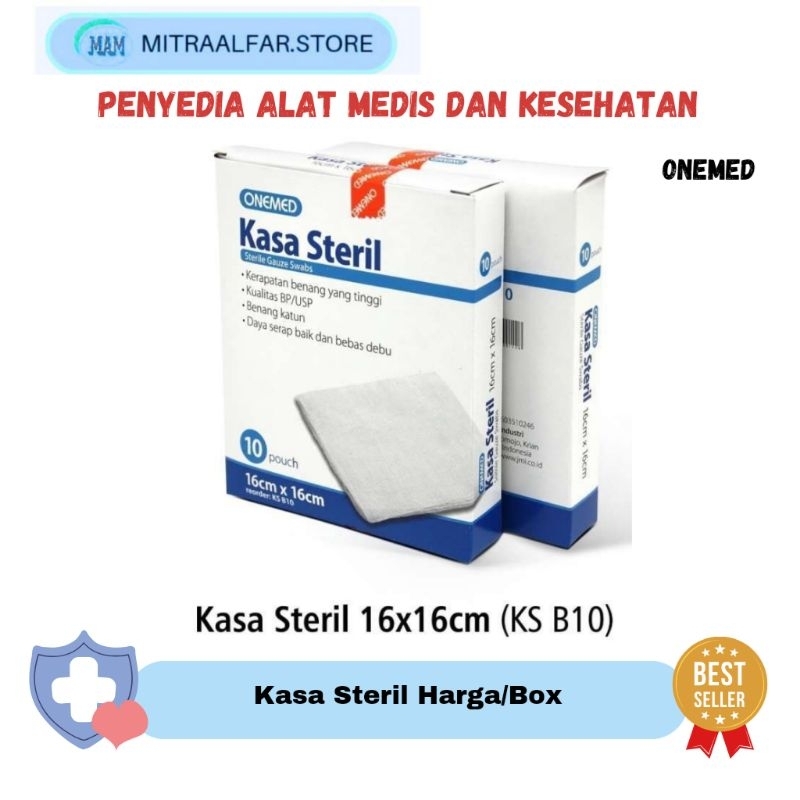 Jual Kasa Steril 16X16 ONEMED Harga/Box | Shopee Indonesia