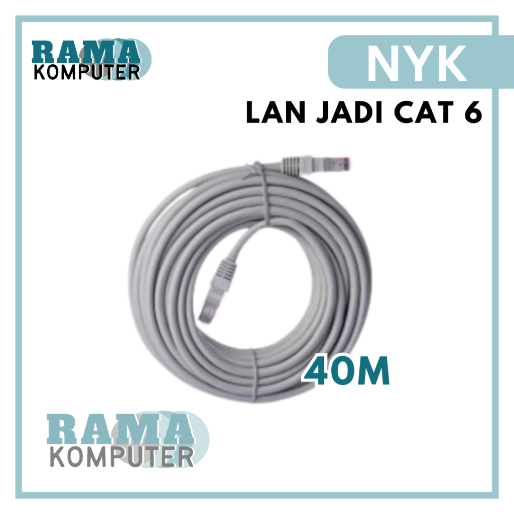 Jual NYK KABEL LAN JADI 40M CAT6 | Shopee Indonesia