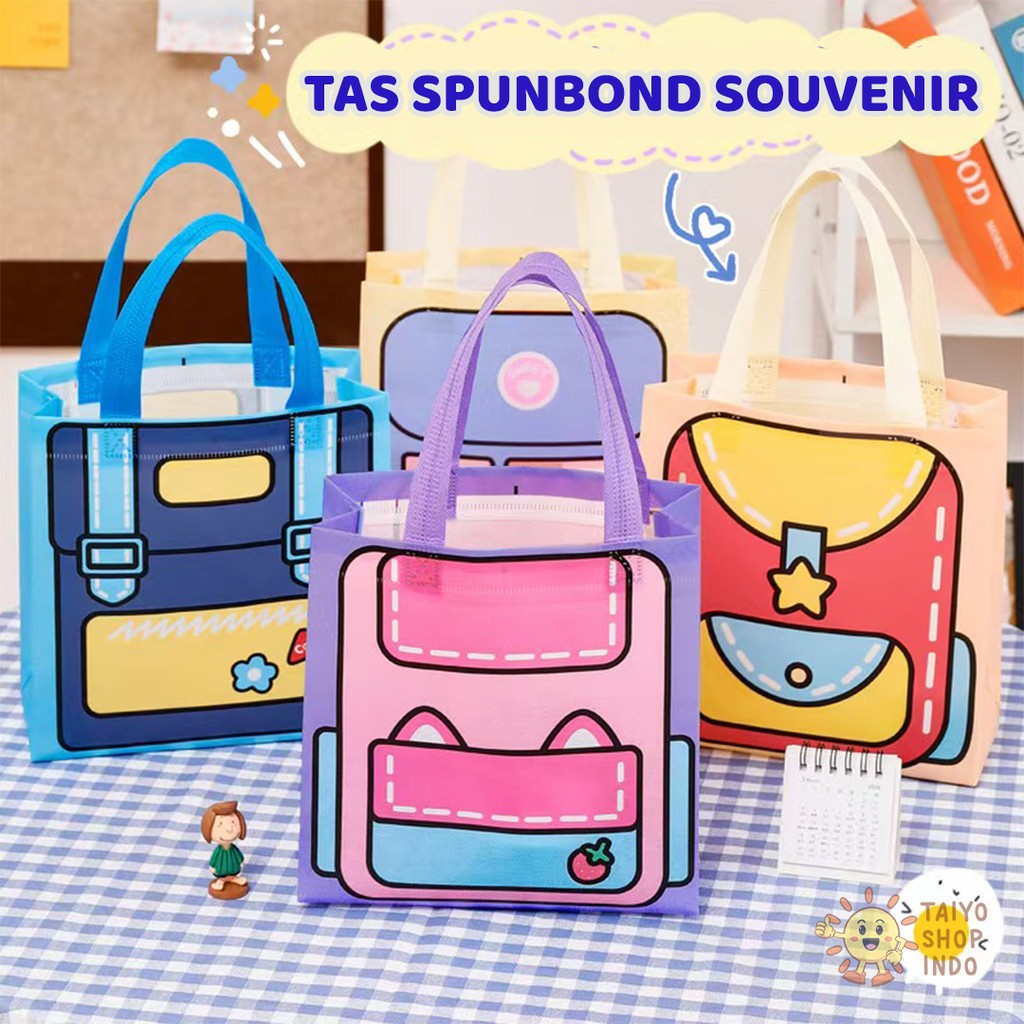 Jual Q401 Tas Spunbond Souvenir Motif Hampers Googie Bag Bingkisan Hadiah Pesta Ulang Tahun ...