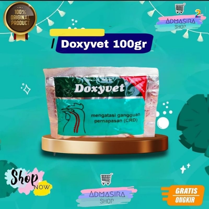 Jual DOXYVET 100gram 50gram Medion Obat Ngorok CRD Pernafasan Ayam ...
