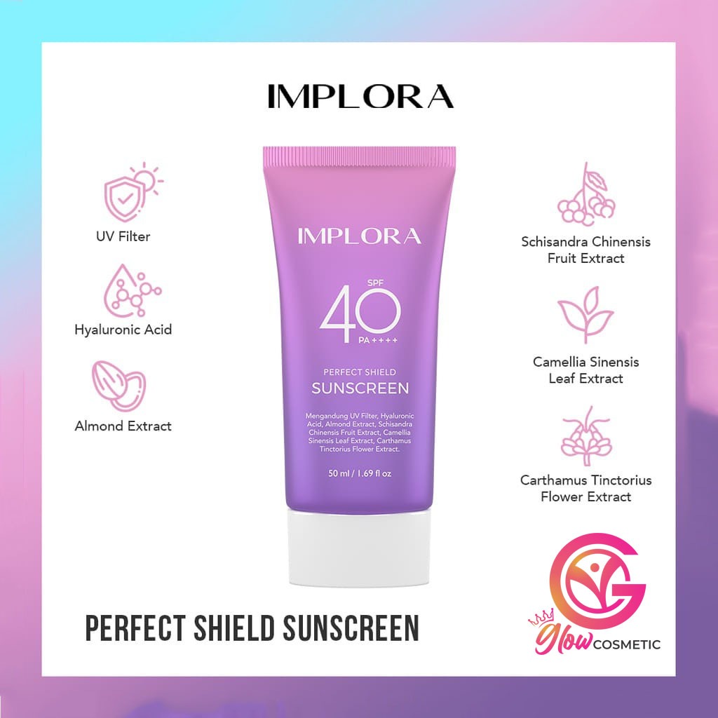 Jual Implora Perfect Shield Sunscreen SPF 40 PA++++ 50ml | Shopee Indonesia