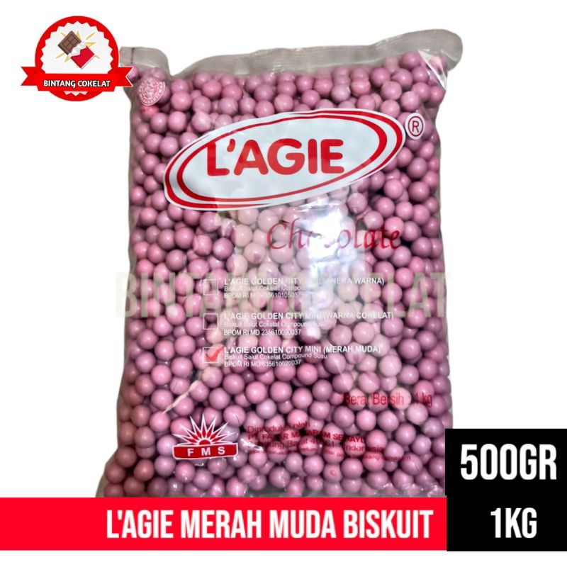 Jual L'AGIE Chocolate pink GOLDEN CITY MINI PINK | Shopee Indonesia