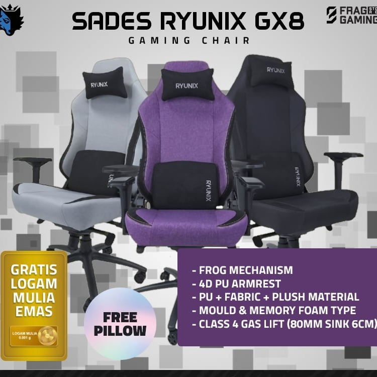 Jual Sades Ryunix GX8 Kursi Gaming Chair RyunixGX8 | Shopee Indonesia