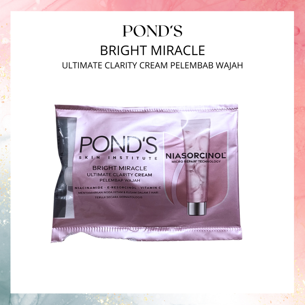 Jual Pond's Skin Institute Bright Miracle Ultimate Clarity Cream Sachet ...