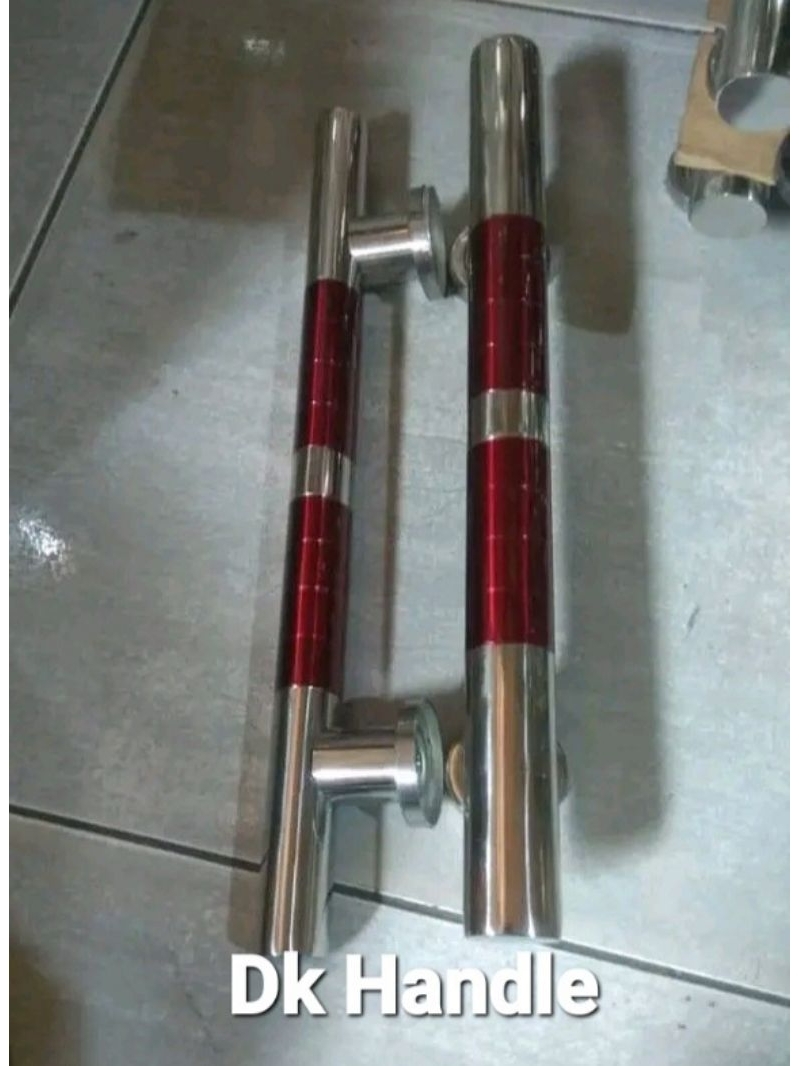 Jual Handle pintu rumah/gagang pintu rumah motif lis bambu ukuran pipa ...