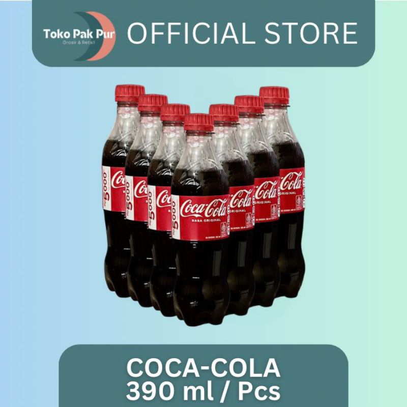 Jual Coca-Cola Rasa Original Botol 390ml Kemasan Ekonomis | Shopee ...