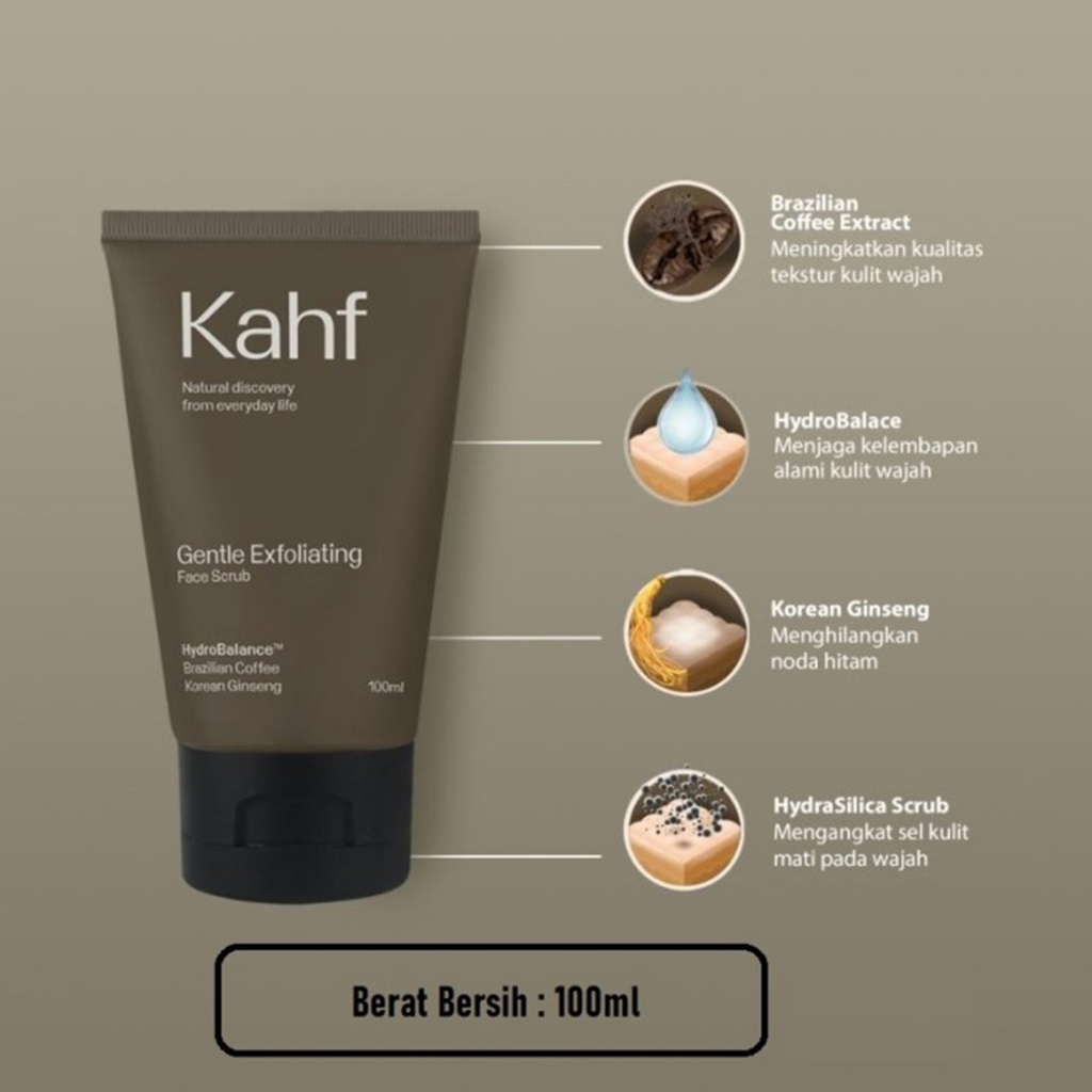 Jual Kahf Face Scrub Gentle Exfoliating 100 ml | Shopee Indonesia