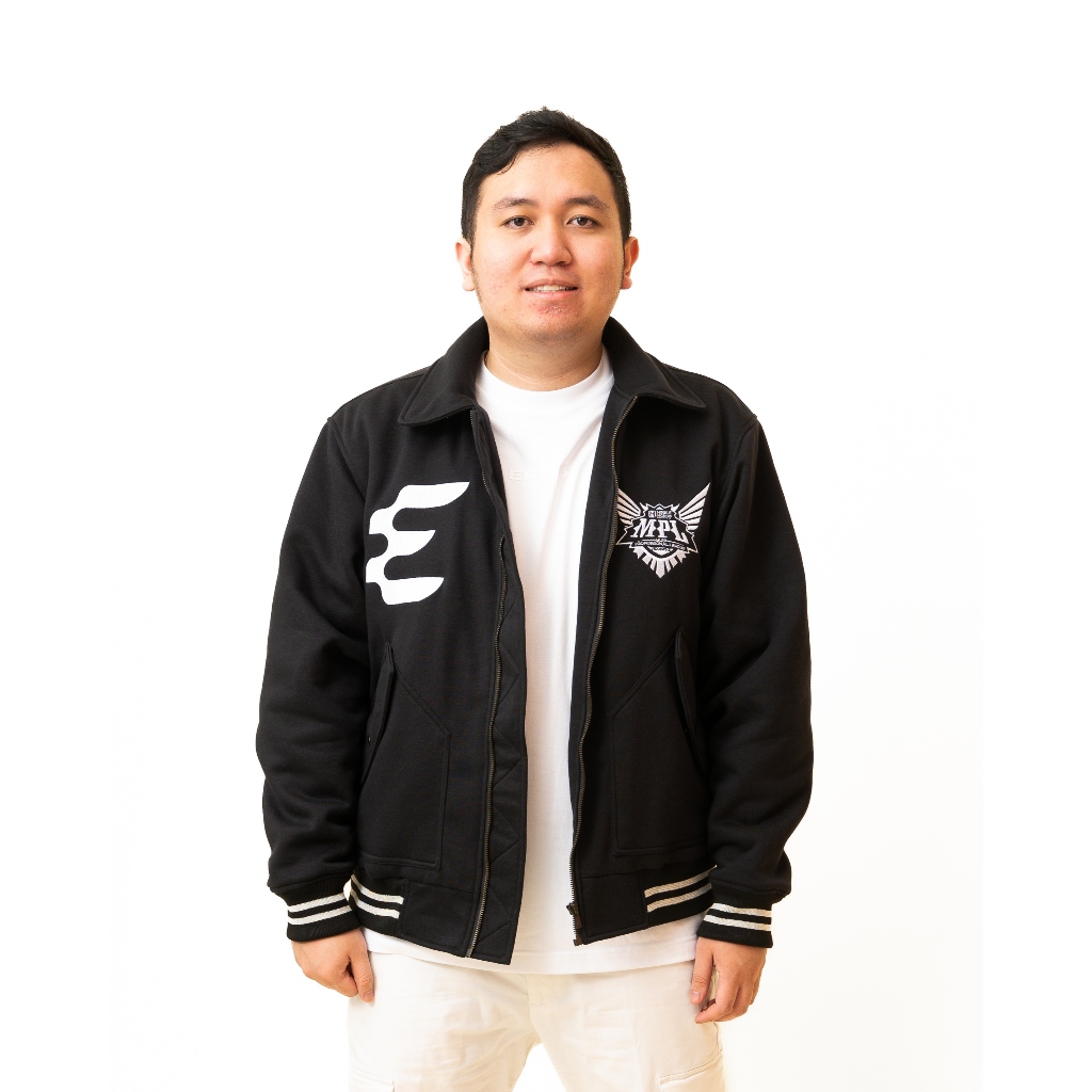Jual Erigo X MPL Varsity Jacket Unstoppable Black | Shopee Indonesia