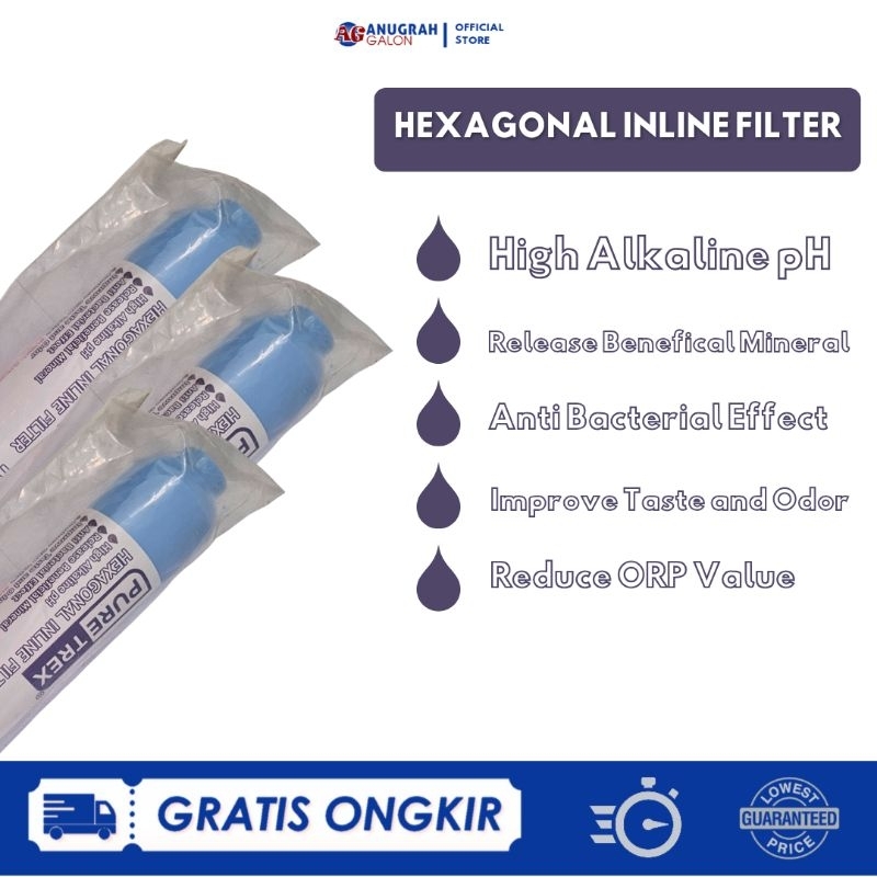 Jual Bio Hexagonal Filter Puretrex, Untuk Menaikan pH Air Minum menjadi ...