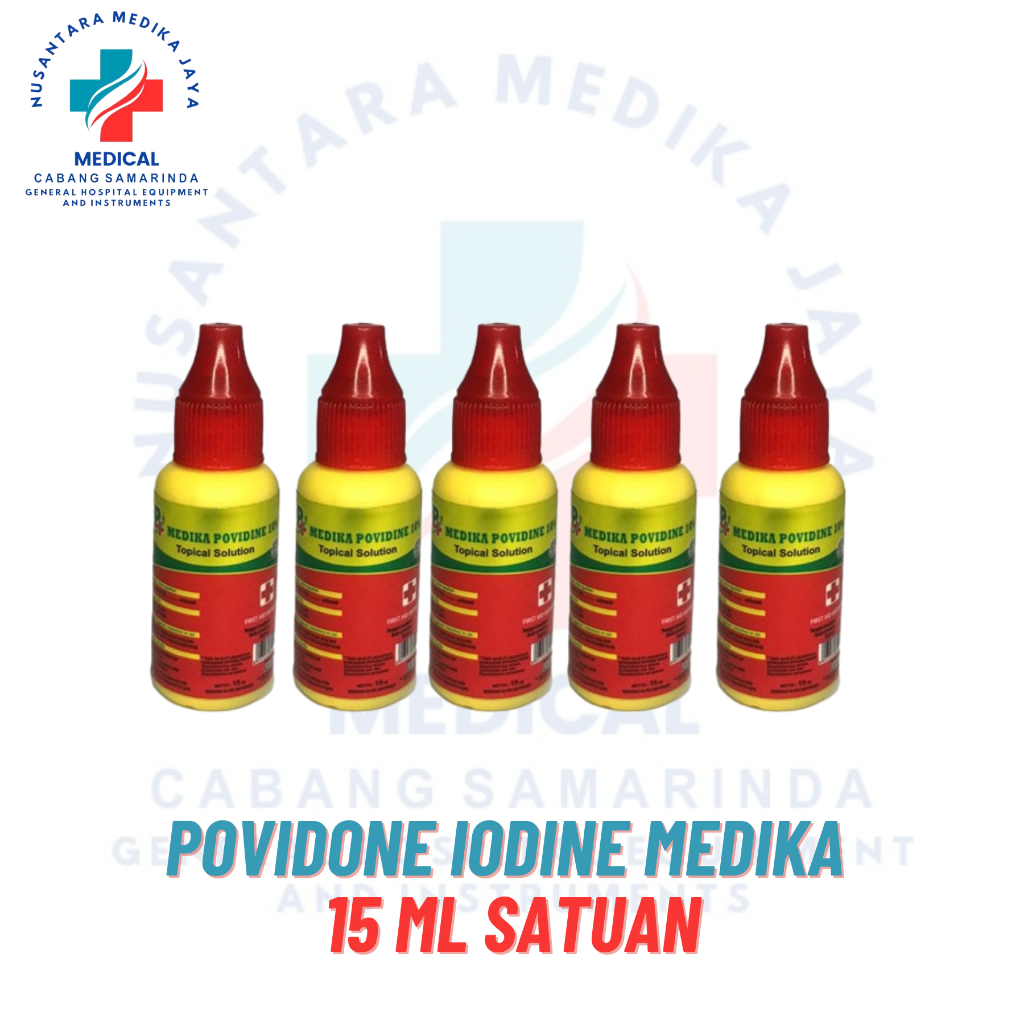 Jual Povidine Medika Povidone Iodine 15ml Medika Satuan | Shopee Indonesia