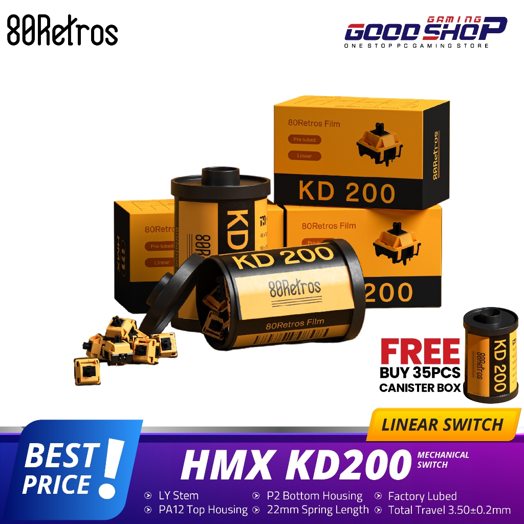 Jual 80Retros HMX KD200 | KD 200 Linear Switches | Shopee Indonesia