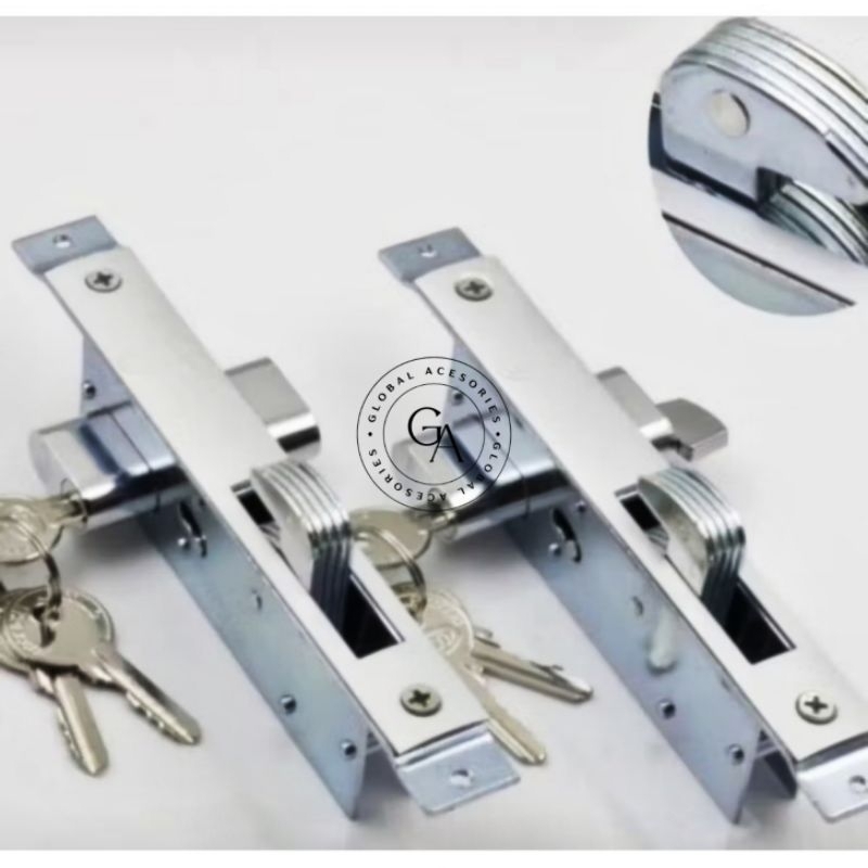 Jual Kunci pintu sliding kait dan lurus | Shopee Indonesia