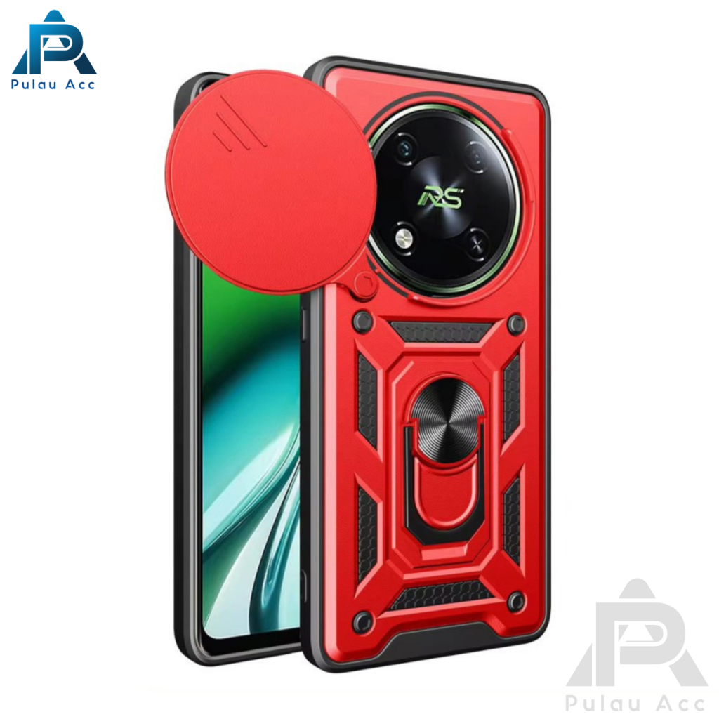 Jual Hardcase Itel RS4 Slide Camera Premium Military Ring Magnetic ...
