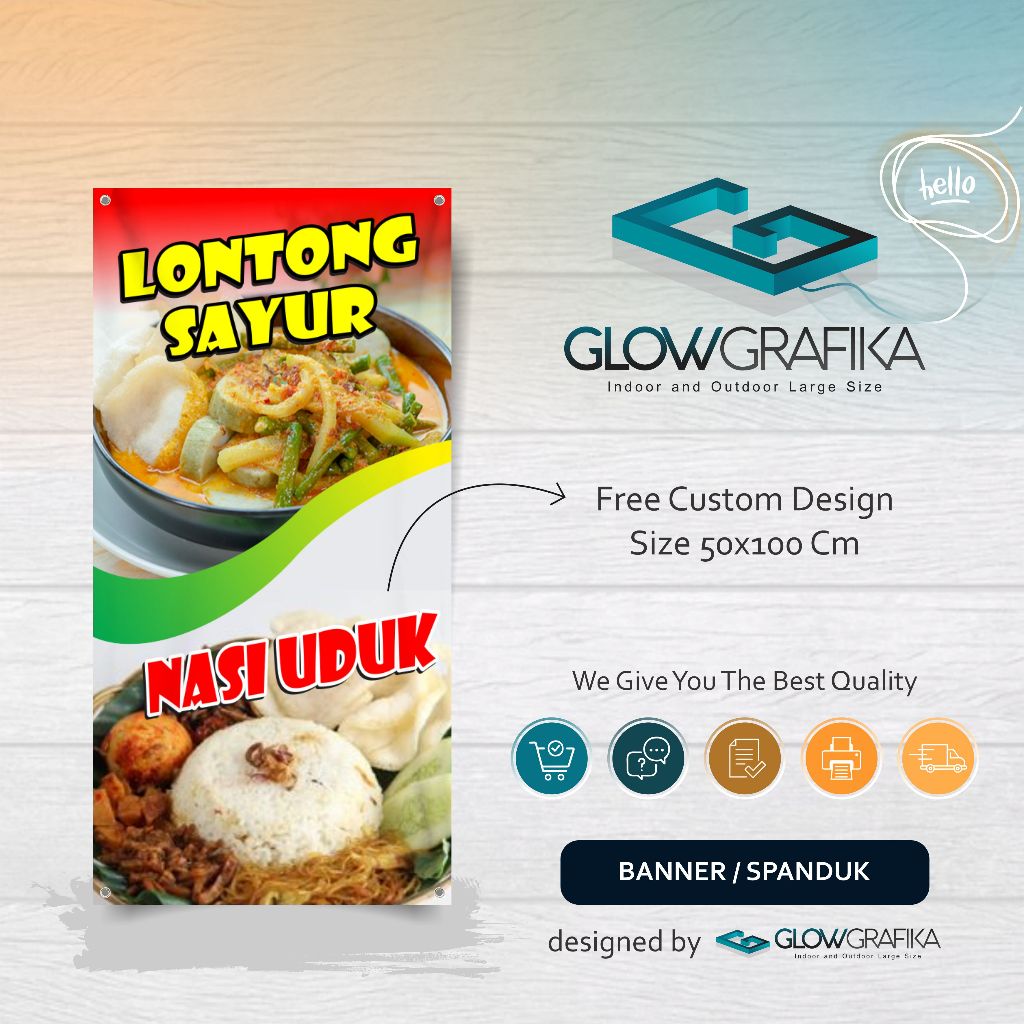 Jual Cetak Spanduk Banner Lontong Sayur | Shopee Indonesia