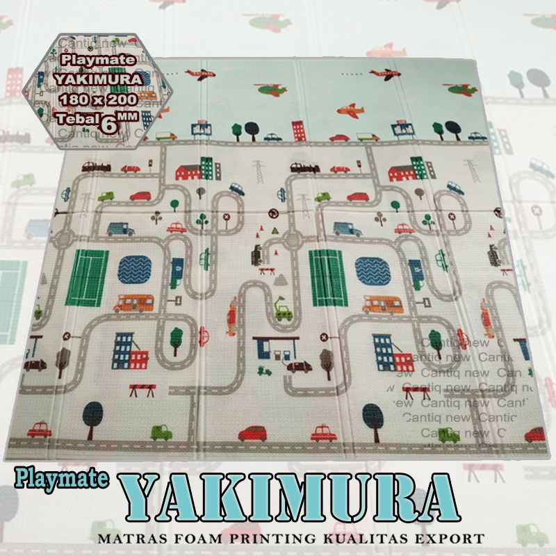 Jual PLAYMATE YAKIMURA 180x200 Jumbo Tebal 6MM Playmat Bayi Karpet ...