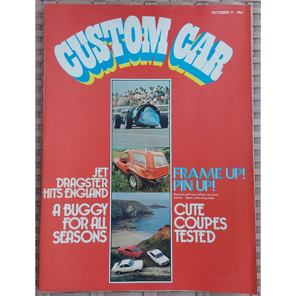 Jual UK VINTAGE CAR MAGAZINE - CUSTOM CAR October 1971, Fiat 124 ...