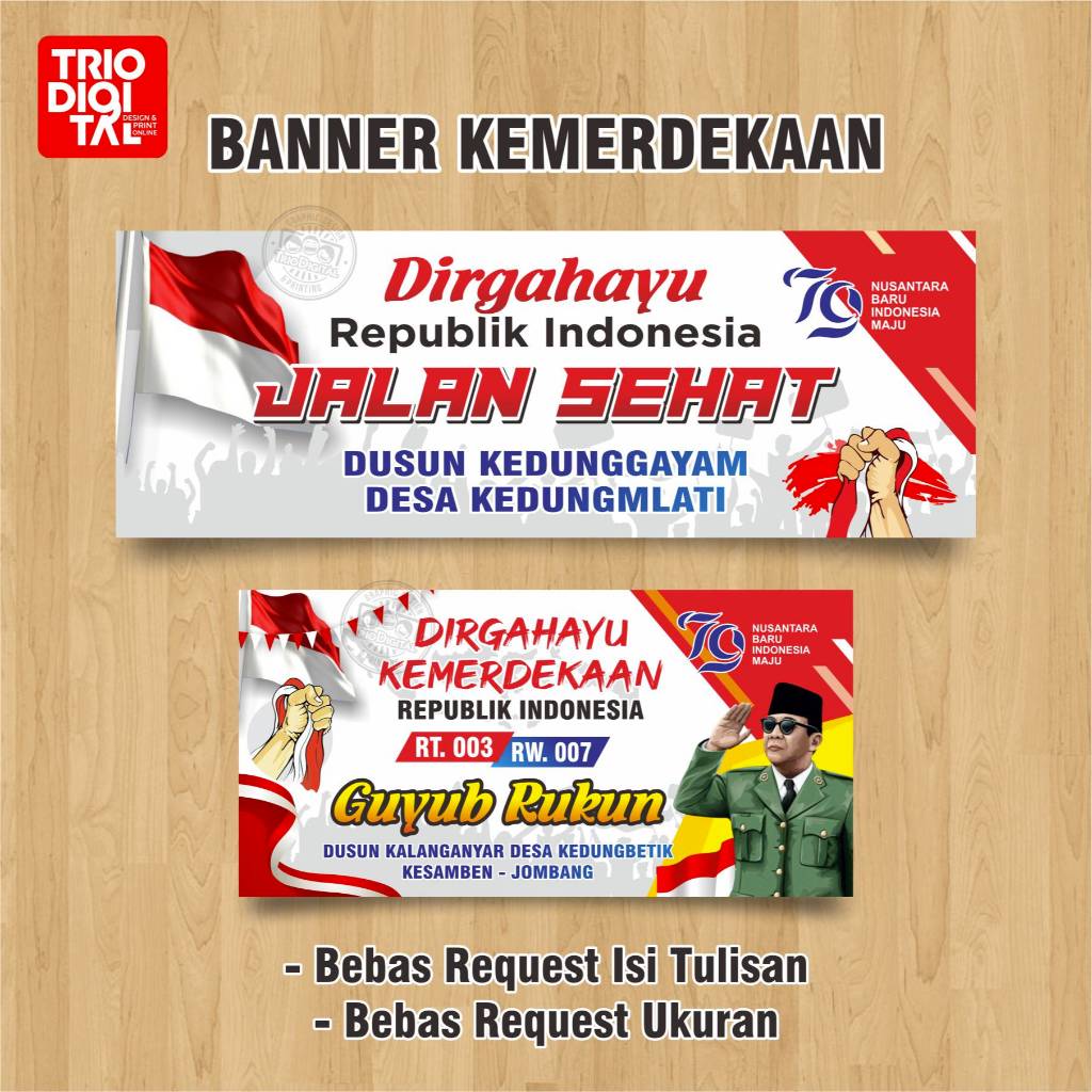 Jual Cetak Banner Spanduk Kemerdekaan / karnaval pawai budaya Dirgahayu ...