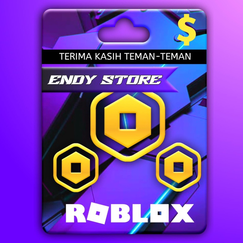 Jual KODE V74R software Robuxs roblox gift cards robuk roblok murah ...