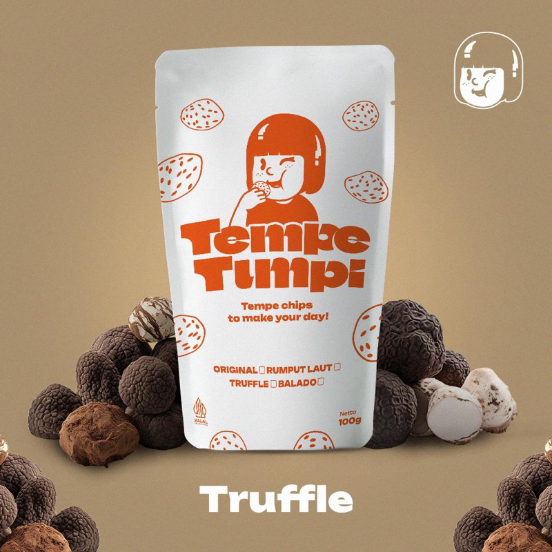 Jual Tempe Tumpi - Keripik Tempe Truffle 100gr (NEW PACKAGING WITH ...