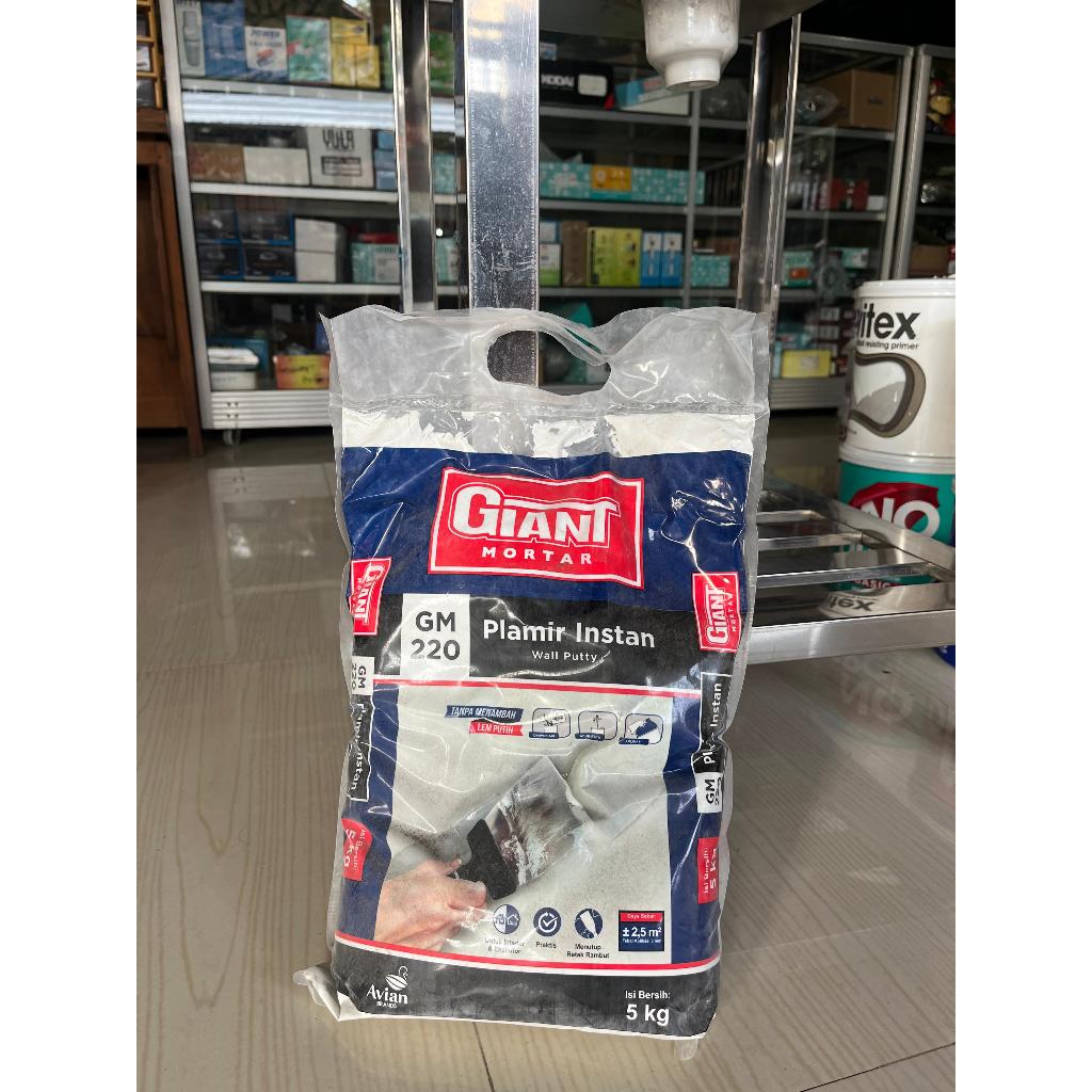 Jual Plamir Tembok / Plamir Instan Giant GM 220 5 KG | Shopee Indonesia