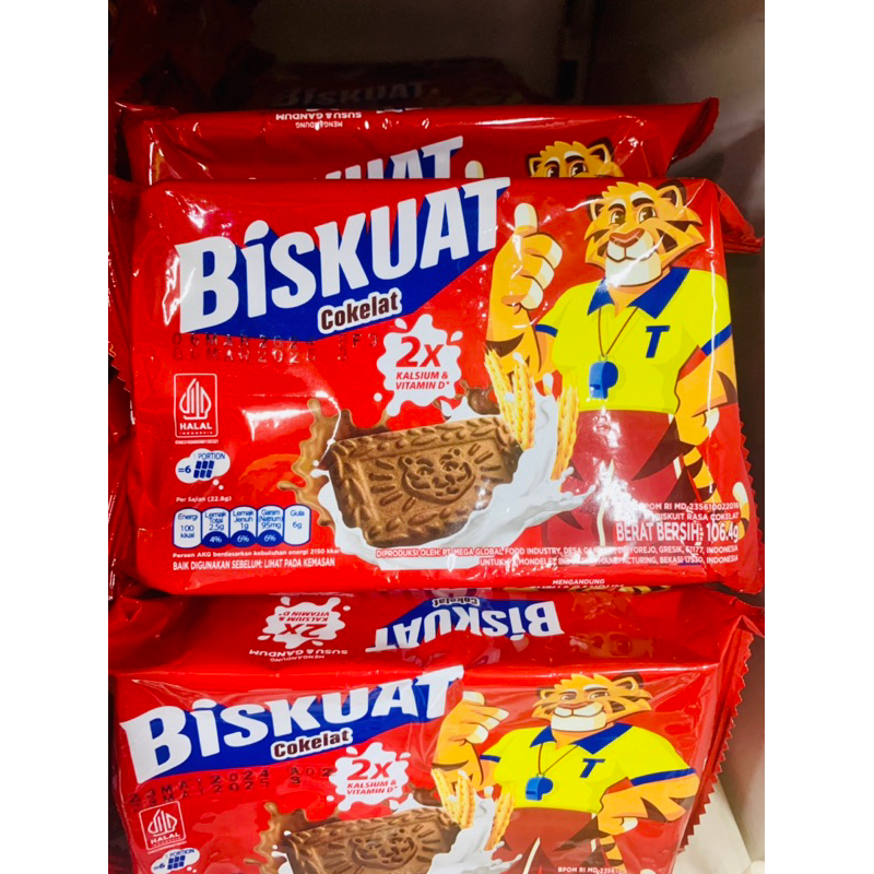 Jual BISKUAT BISKUIT SUSU COKELAT / ORIGINAL 108gram | Shopee Indonesia