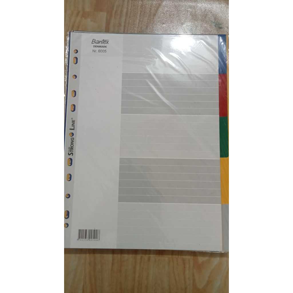 Jual Pembatas File / Divider Bantex A4 6005 Plastik - 6005 (5 Warna ...
