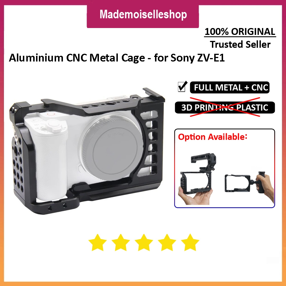 Jual Cage Rig for Sony ZV-E1 - Black - Full Metal with optional Top ...