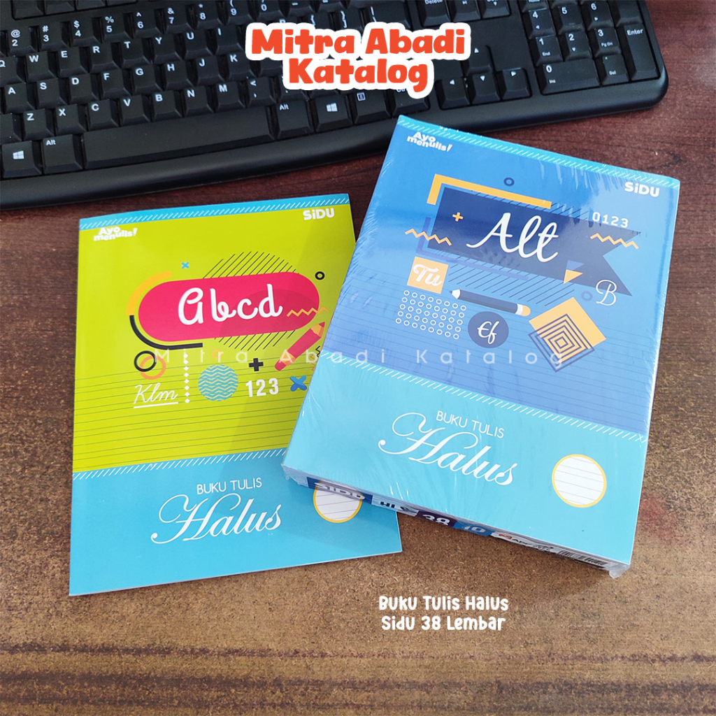 Jual (1 PCS) BUKU TULIS SIDU HALUS / 3 GARIS 38 LEMBAR MOTIF RANDOM ...