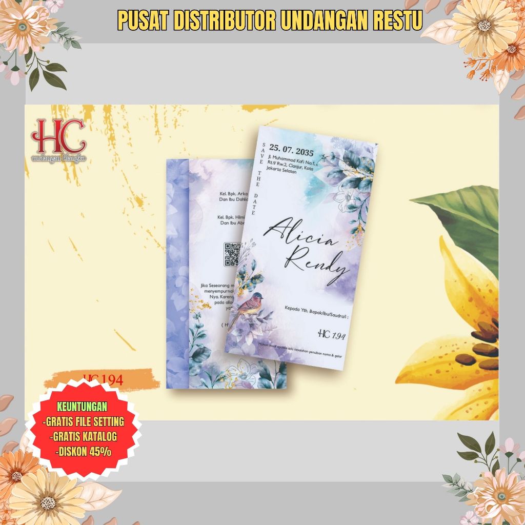 Jual Blangko Undangan HC 194 | Blangko Undangan Murah | Blangko ...