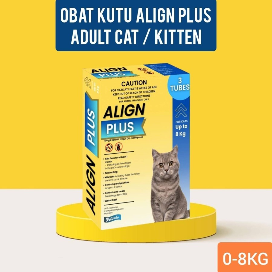 Jual Align Plus Obat Tetes Kutu Kucing 1 Tube / Berat Up To 8 KG ...