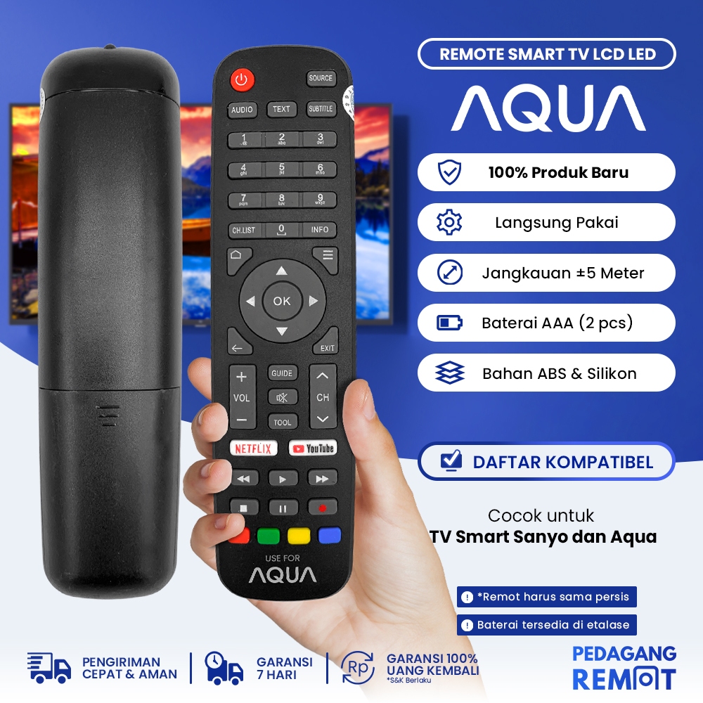 Jual Remot Remote TV Aqua / Sanyo / Haier LCD LED Smart TV HTR-A10EG ... Jual Remot Remote TV Aqua / Sanyo / Haier LCD LED Smart TV HTR-A10EG ...