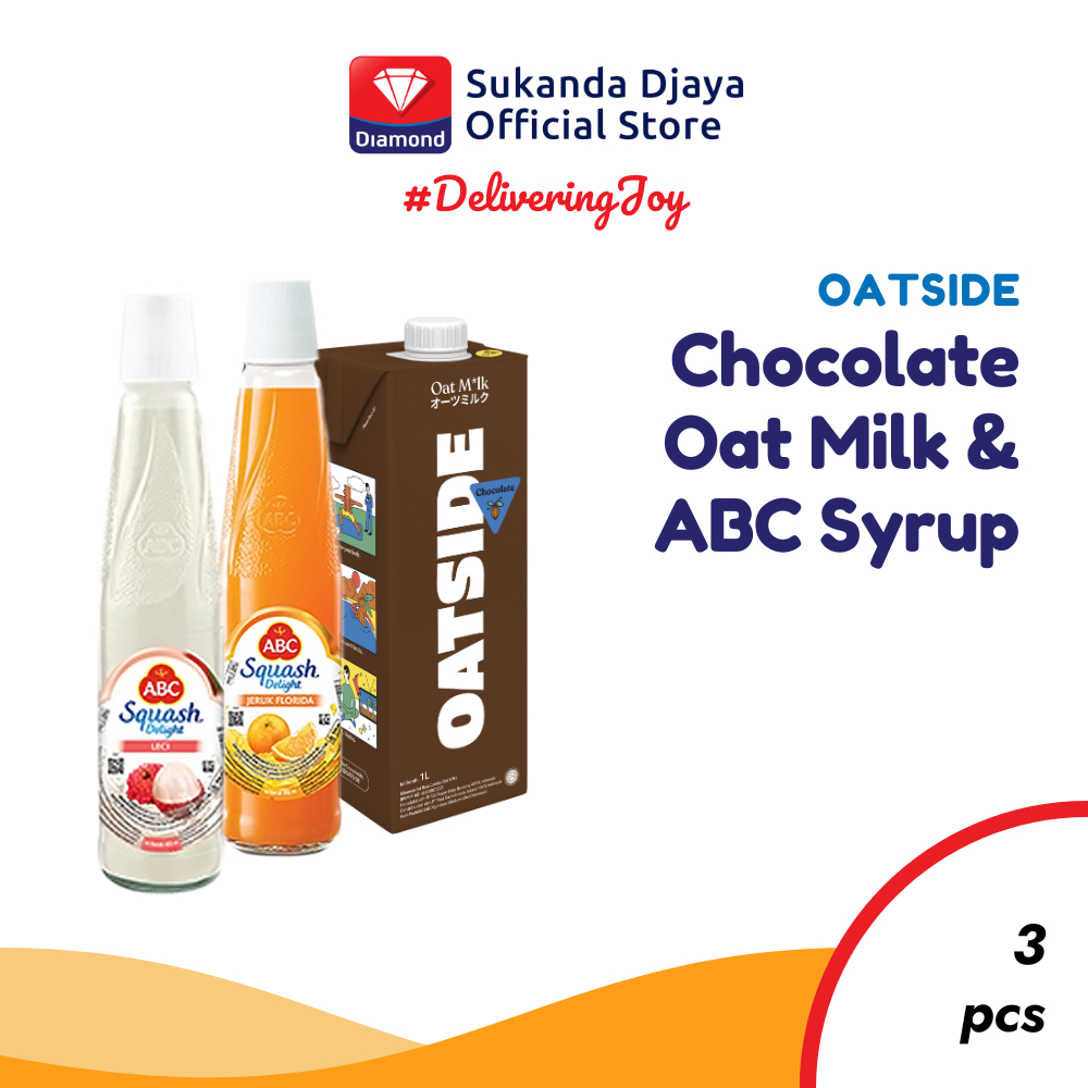 Jual Oatside Barista Susu Oat Chocolate 1 Lt + 2 ABC Syrup 450 ml ...