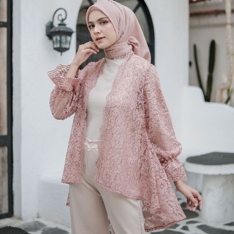 Jual Long outer brukat cantily / outer brokat / Ajmala | Shopee Indonesia