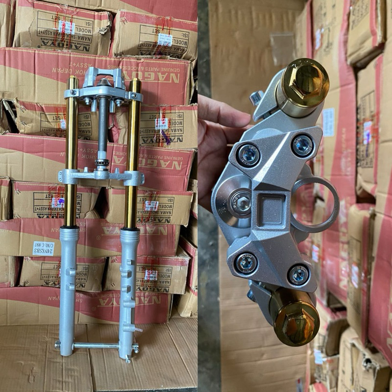 Jual SHOCK SKOK SOK DEPAN NINJA RR AS GOLD BUTTOM SILVER MERK NAGOYA ...
