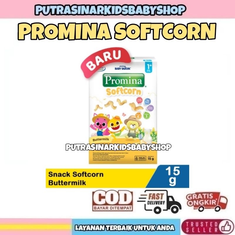 Jual [TERSEDIA] PROMINA SOFTCORN 15G BUTTERMILK STRAWBERRY 15 GRAM SOFT ...