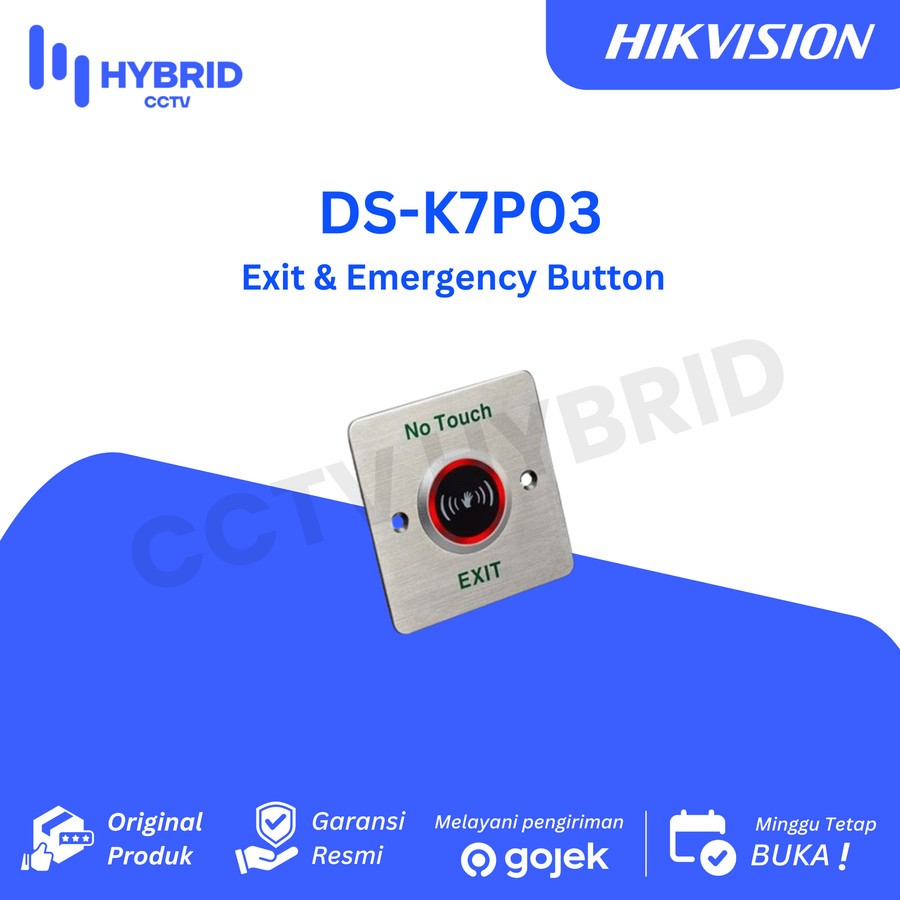 Jual Push Button Hikvision DS-K7P03 Exit & Emergency Button | Shopee Indonesia