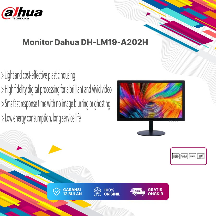 Jual DH-LM19-A202H Monitor LED Dahua 19 Inch | Shopee Indonesia