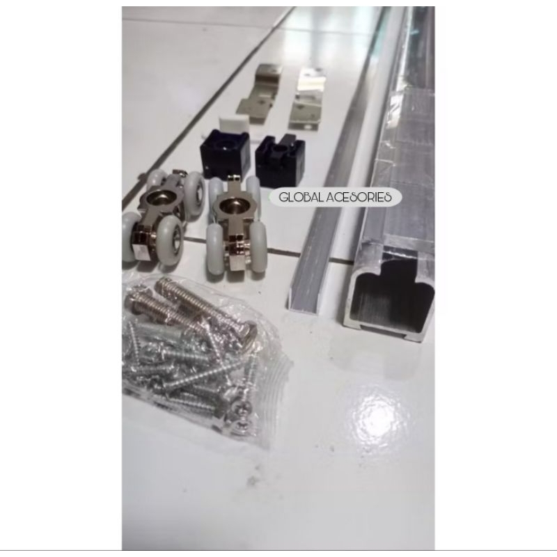 Jual Rel sliding aluminium / track aluminium | Shopee Indonesia