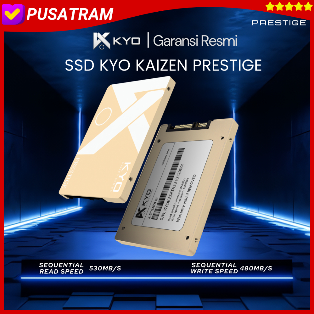 Jual SSD 256GB KYO KAIZEN PRESTIGE SATA III 2.5" 6GB/S GARANSI RESMI 5 ...