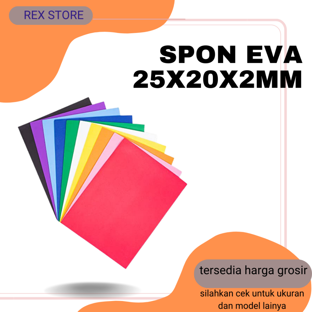 Jual Busa Ati 2mm / Spon Eva Kerajinan / Spon Ati Warna Foam Art 25X20 ...