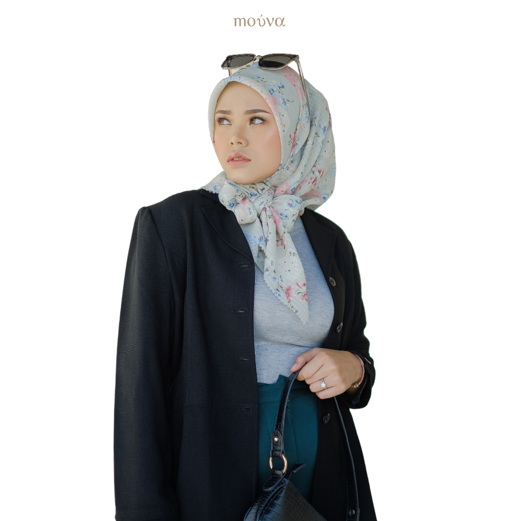 Jual Mouva - Kerudung Segi Empat Sakura Waffle Hijab Motif Cantik Bahan ...